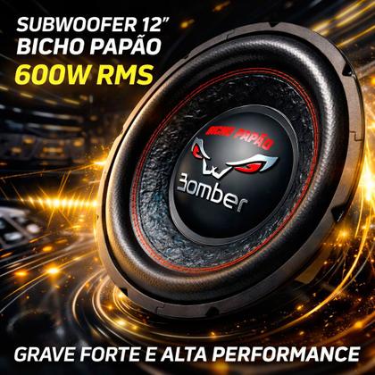 Kit 2 Subwoofer Bomber Bicho Papão 12 600w Rms 4 Ohms - Subwoofer ...