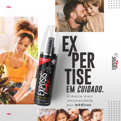 Kit 3x Repelente de Insetos Exposis Extreme Com Icaridina Uso Adulto e ...