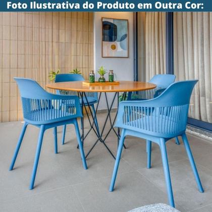 Kit 4 Cadeiras Montreal Marcela Fratini Almofada em PU Estrutura em ...