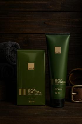 Kit Avon Black Essential Real Intense (Perfume Black Essential Intense ...