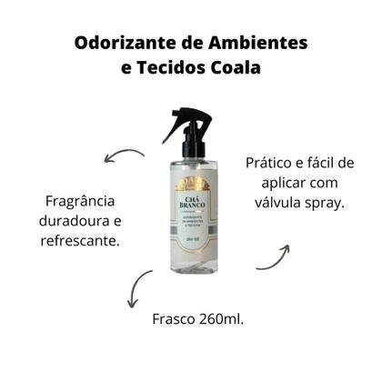 Kit Com 6 Produtos Chá Branco Roupas Para Amaciante Odorizante De ...