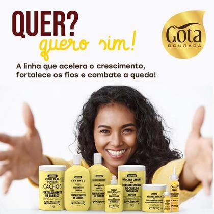 Kit Completo Para Fortalecimento dos Cabelos - Original - Gota Dourada - Kit de Tratamento para ...