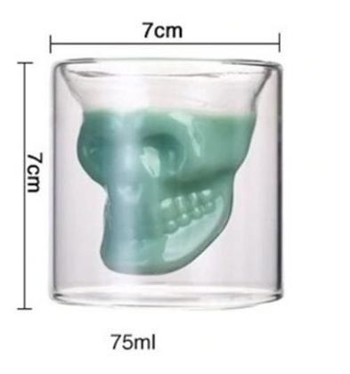 Kit Copo Shot Caveira 75 Ml Skull Doomed 4 Unidades - Copo de Shot ...