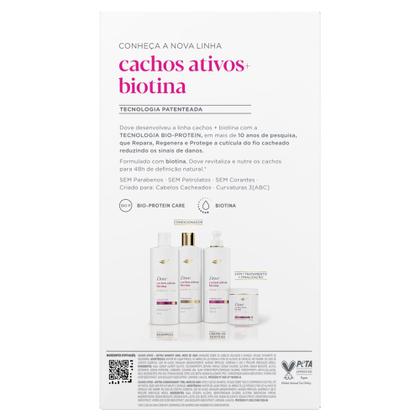 Kit Dove Cachos Ativos e Biotina Expert em Danos Shampoo 350ml e ...