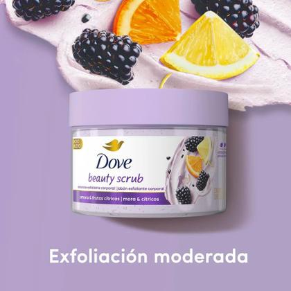 Kit Dove Sabonete Esfoliante Beauty Scrub Amora + Sérum Corporal ...