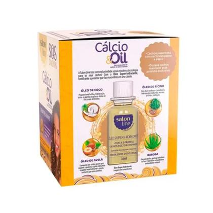 Kit Guanidina alinhamento Solta Cachos Cálcio&Oil Salon Line ...