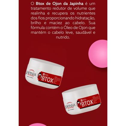 Kit Japinha Shampoo 300ml e Btox Ojon 300g Original - Japinha ...