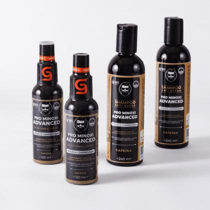 Kit Pro Minoxi Advanced Tônico e Shampoo Antiqueda Capilar - Gran ...