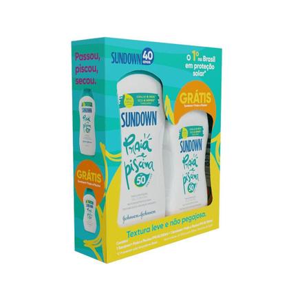 Kit Protetor Solar Sundown FPS 50 200ml + Protetor Solar 100ml ...