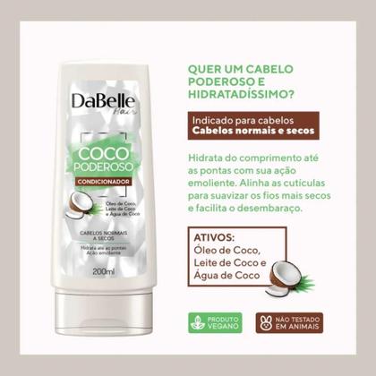 Kit Shampoo e Condicionador Vegano Coco Dabelle 450ml - Kit Shampoo e ...