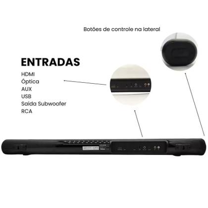 Kit Soundbar Tomate 280W Bluetooth Usb Preto Home Theater - Home ...