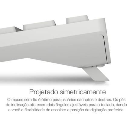 Kit Teclado e Mouse Sem Fio Dell Pro, KB3121Wt, ABNT2, Até 4.000 DPI ...