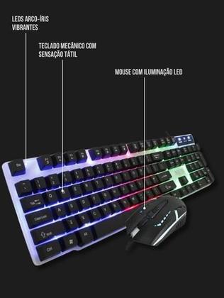 Kit Teclado RGB com Mouse Gamer Mecânico Led com Fio - Ultramax ...