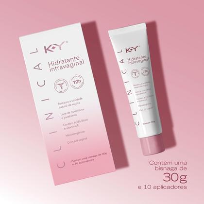 KY Clinical Hidratante Intravaginal 30g Gel com Ácido Lático e Vitamina ...