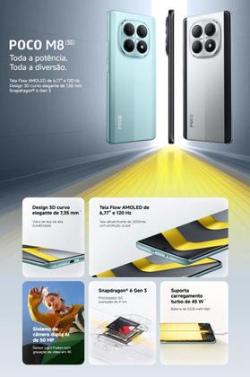 Lançamento Xiaomi 2026 POCO M8 5G 120Hz Amoled câmera 50MP 4K light ...
