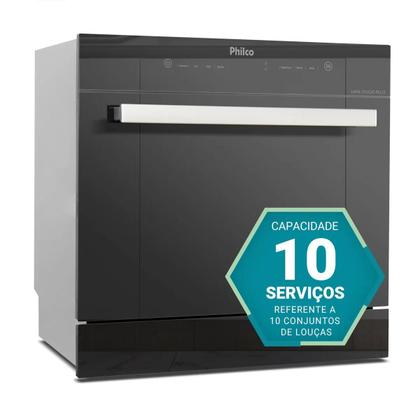 Lava Louças Philco 10 Serviços Preta PLL10 127 Volts - Lava-Louças 10 ...