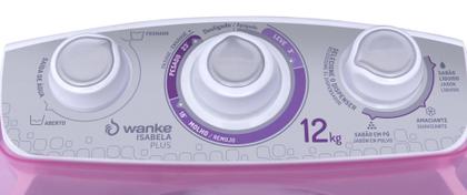 Lavadora De Roupas Semiautomática Isabela Plus 12 Kg - Rosa - Wanke ...