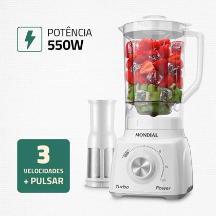 Liquidificador Turbo Power Mondial 550W - L-99 FB - Liquidificador ...