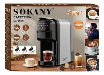 Maquina Café Nespresso Dolce Gusto 3 Em 1 Cápsulas Pó Cafeteira 1.400w ...