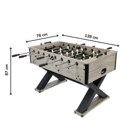 Mesa De Pebolim Profissional Totó Passante Com Bonecos Polietileno ...