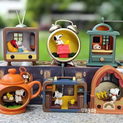 Miniaturas Antigas Snoopy Diorama Modelos Brinquedos De Doces ...