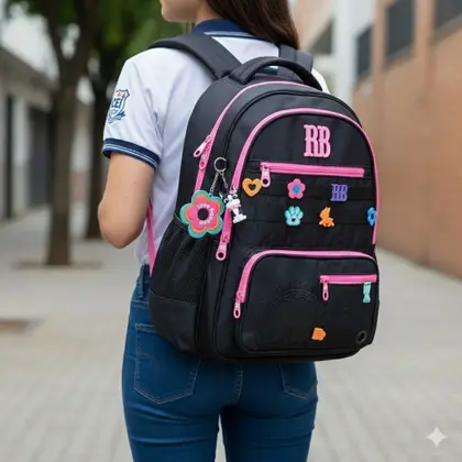 Mochila de Costas Rebecca Bonbon Flower Power RB26231 Grande Soft ...