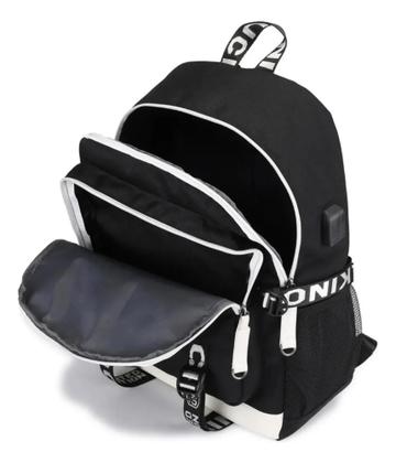 Mochila Unissex - Escolar/ Trabalho USB CR7 - Azul - JYG - Mochila ...