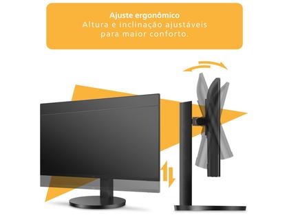 Monitor AOC 24 Ajuste de Altura Led Full HD HDMI/VGA 24B3HMF2 Preto ...