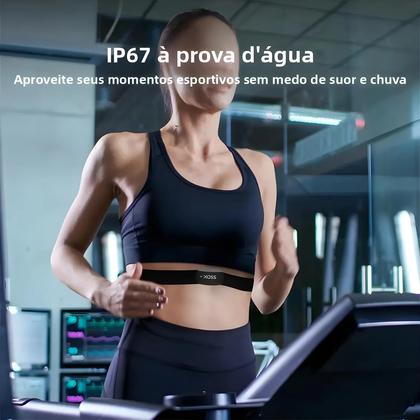 Monitor De Frequência Cardíaca Sem Fio Bluetooth ANT+ Com Cinta ...