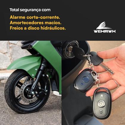 Moto elétrica TNX 100w 40km de autonomia - wehawk - Eletrificador Rural ...