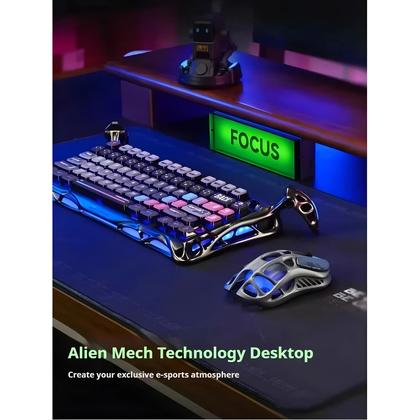Mouse Gamer Sem Fio Gravastar M1 M2 Liga De Magnésio RGB Luz Baixa ...