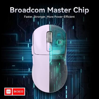 Mouse para jogos MAMBASNAKE Attack Shark X3 Wireless 49g 26000 DPI ...