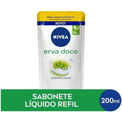 NIVEA Sabonete Líquido Erva Doce Refil 200ml Frescor e Suavidade ...