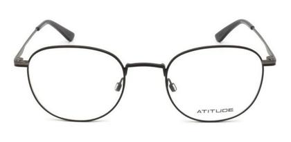 Óculos Armação Atitude At2087 09a Unissex Metal Preto - Armação de ...