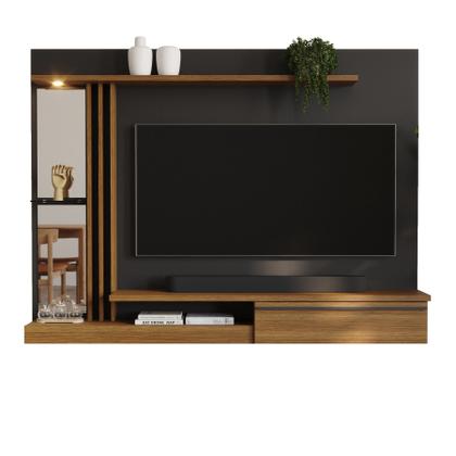 Painel de TV 55 Polegadas Petra Com LED e Espelho Babus - Painel para ...