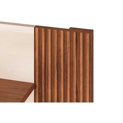 Painel Home p/ TV até 75 Pol Helo 183x136cm Off White/Freijó - DJ ...