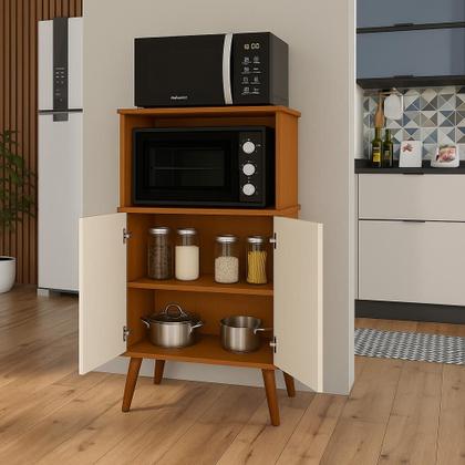 Paneleiro Organizador de Cozinha para Microondas e Forno 2 Portas ...