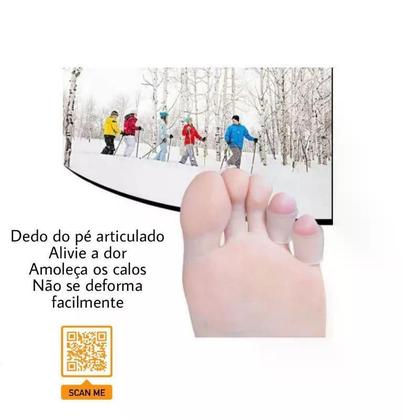 Par Protetor Dedo Silicone Anel Calo Joanete Pés Lesão Dor - FWC ...
