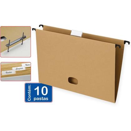 Pasta Suspensa KRAFT Grampo+visor Plastificad PCT.C/10 - Acrimet ...