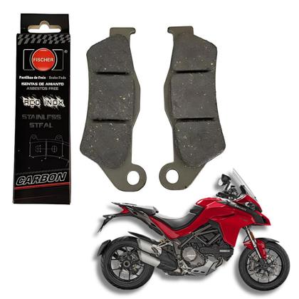 Pastilha Dianteira Fischer Carbon Yamaha Fazer Fz15 2023 2024 2025 ...