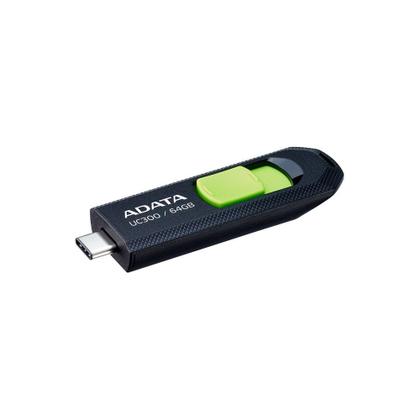 Pen Drive 64GB ADATA UC300, USB 3.2, OTG, Dual Conector, Retrátil ...