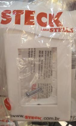 Placa Espelho 4x2 3 Modulos 869570 com Suporte Stella Steck - Módulo de ...