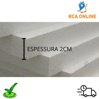 Placa para Forro/Isolante Térmico/Acústico - 1000x50x20mm - 12 Placas ...