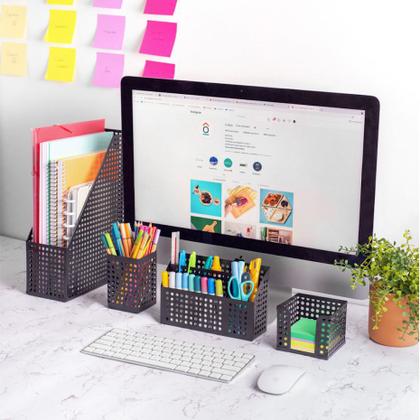 Porta documentos vertical de mesa para escritório - Oikos - Organização ...