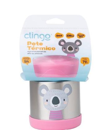 Pote Térmico Infantil 330ml Clingo Coala - Pote de Papinha - Magazine Luiza