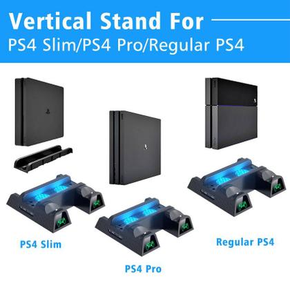 PS4 PS4 Slim PS4 Pro Rack de Resfriamento de Carregador Duplo ...