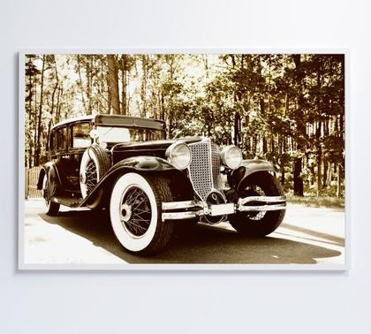 Quadro carro clássico preto e branco - Decor&Quadros - Quadro ...