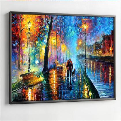 Quadros decorativos com Moldura Sala Quarto Abstrato Colorido Arte ...