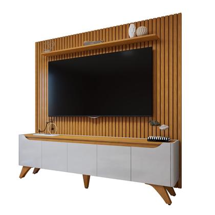 Rack com Painel para TV Até 75 Polegadas Grécia Paris 4 Portas 1 Gaveta ...