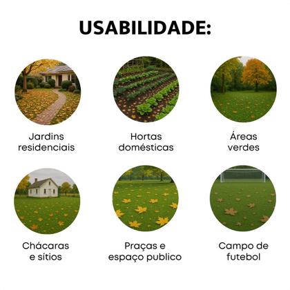 Rastelo Ancinho Vassoura Plástico Jardim Varrer Grama Folha Ciscador ...
